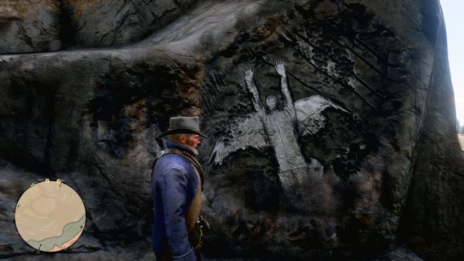 Red Dead Redemption 2 rock carvings | GamesRadar+