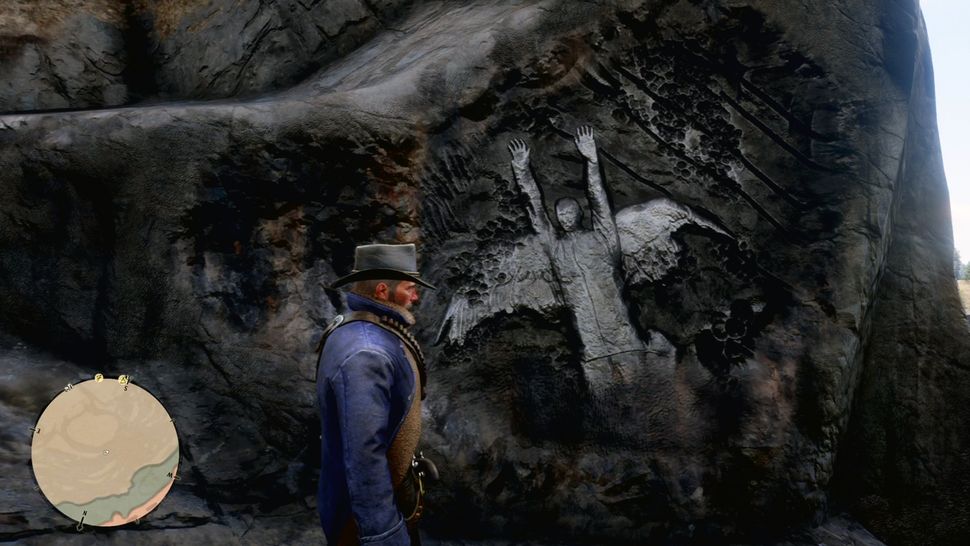 Red Dead Redemption 2 rock carvings | GamesRadar+