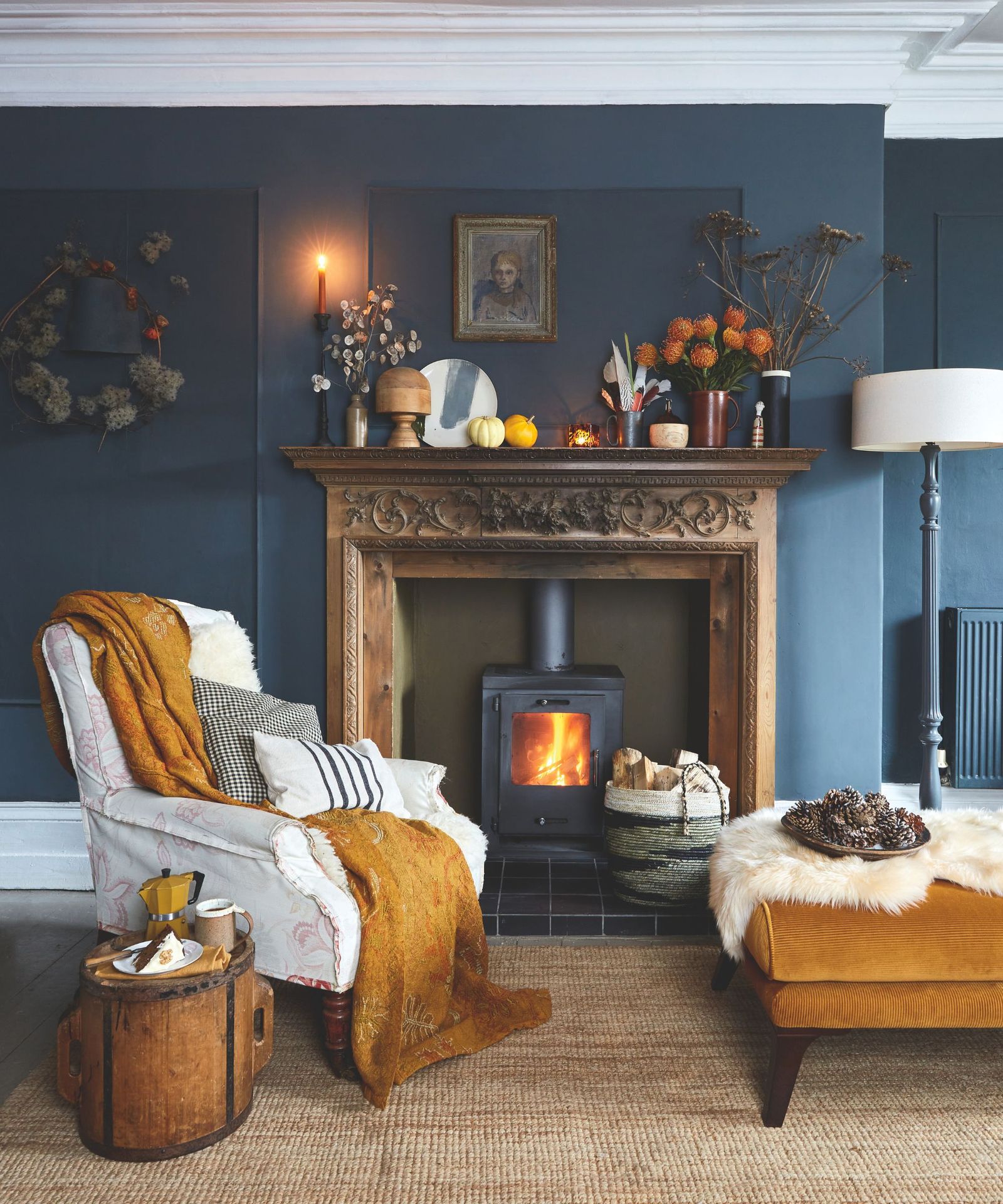 10 fall fireplace ideas to create a cozy seasonal focal point | Homes ...