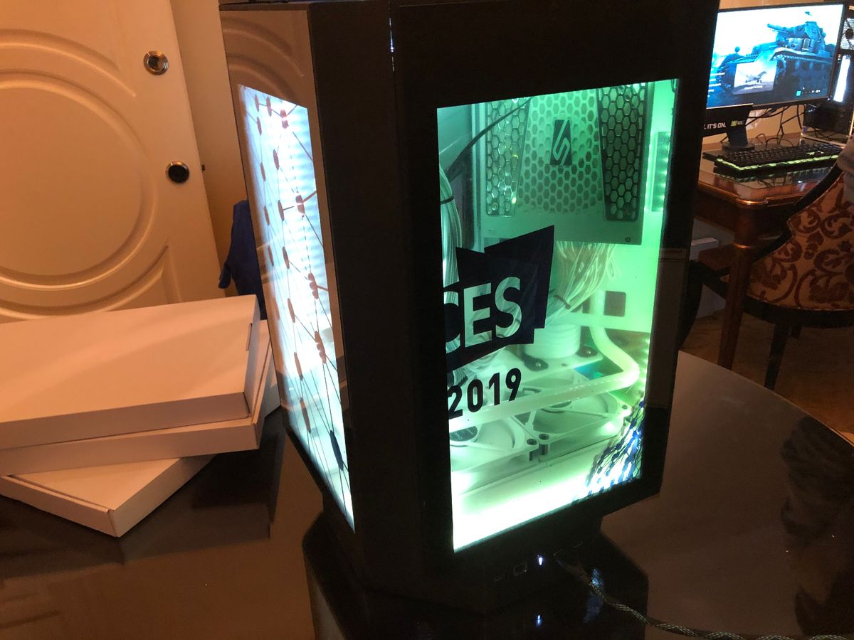 This Insane Rotating Gaming PC Has Four LED Panels | Tom's Guide