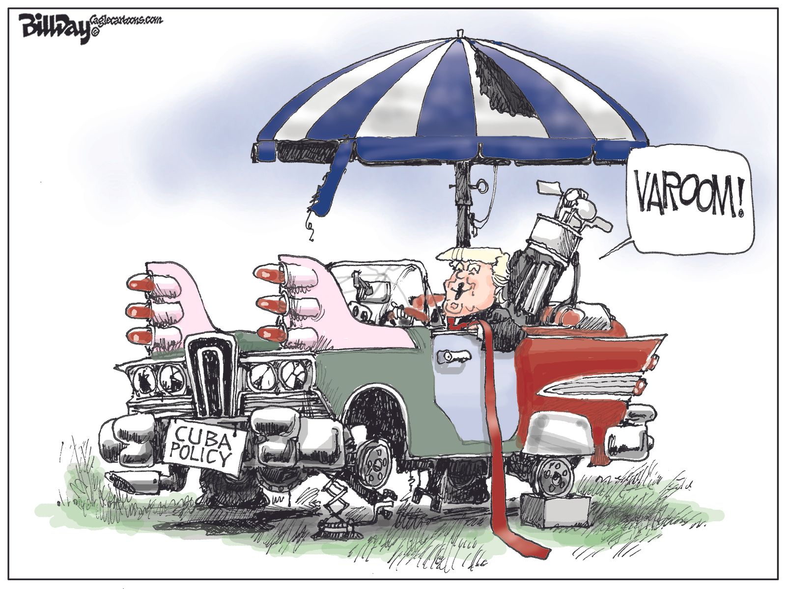 Political cartoon U.S. Trump Cuba policy | The Week
