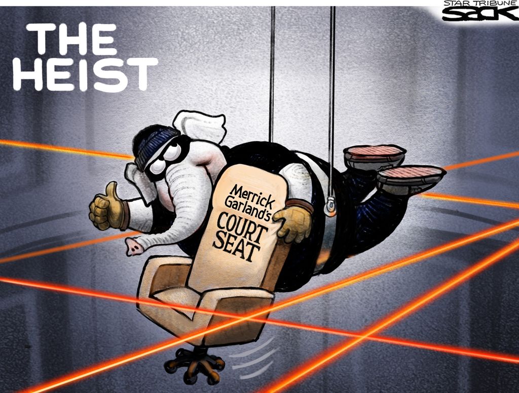 Political Cartoon U.S. Merrick Garland Gorsuch Supreme Court GOP | The Week