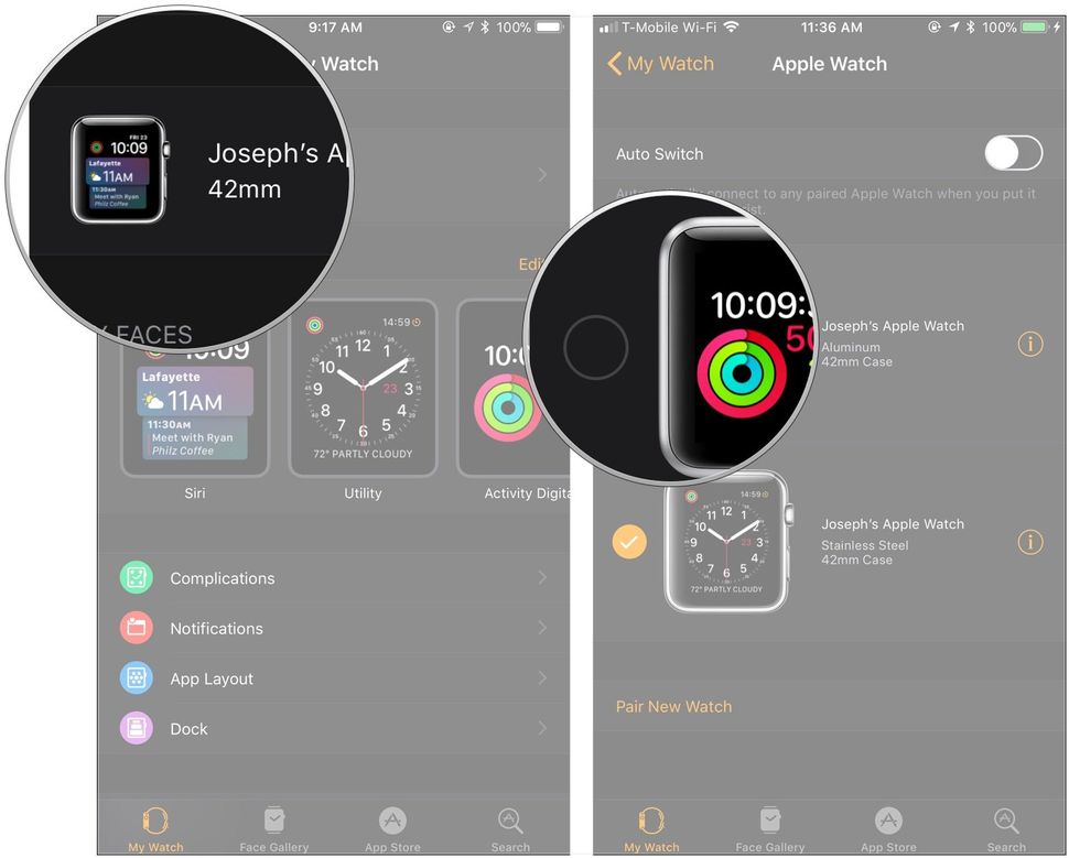 How to switch between multiple Apple Watches on your iPhone | iMore