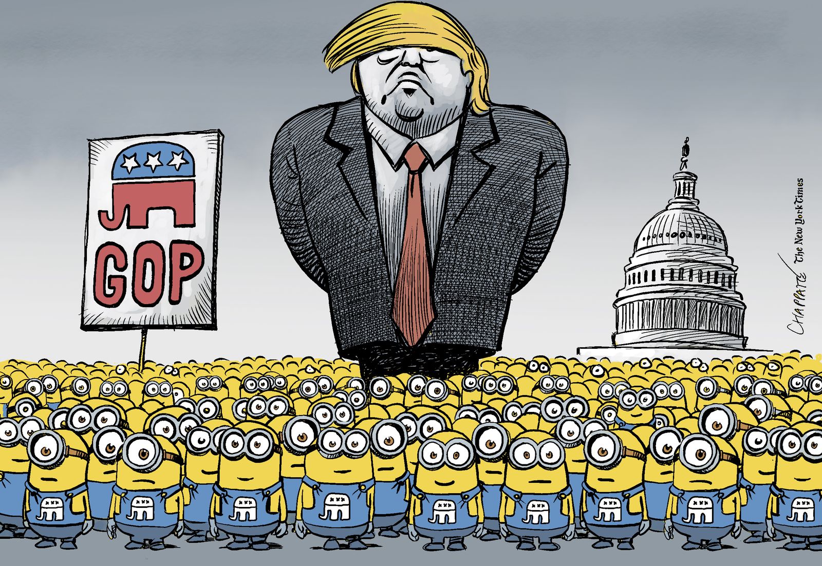 Political cartoon U.S. Trump GOP Minions | The Week