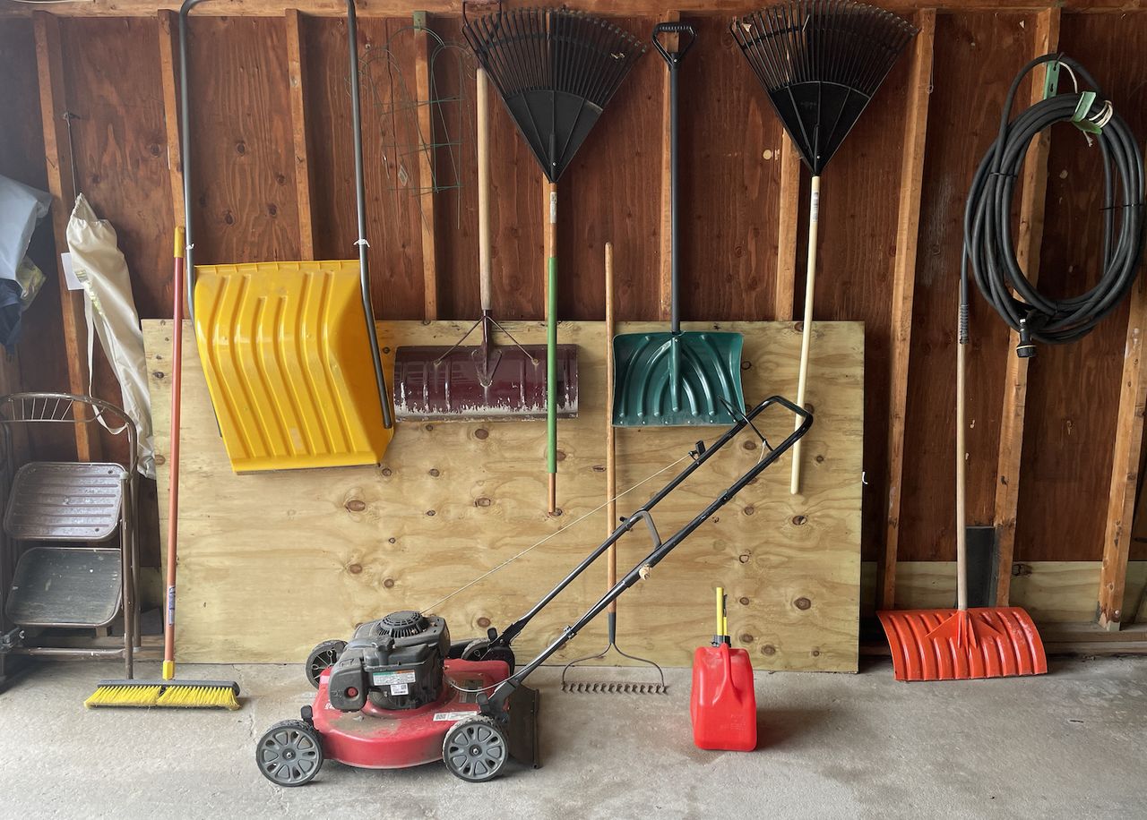 Lawn Mower Storage Ideas — Where to Keep Lawncare Tools | Livingetc