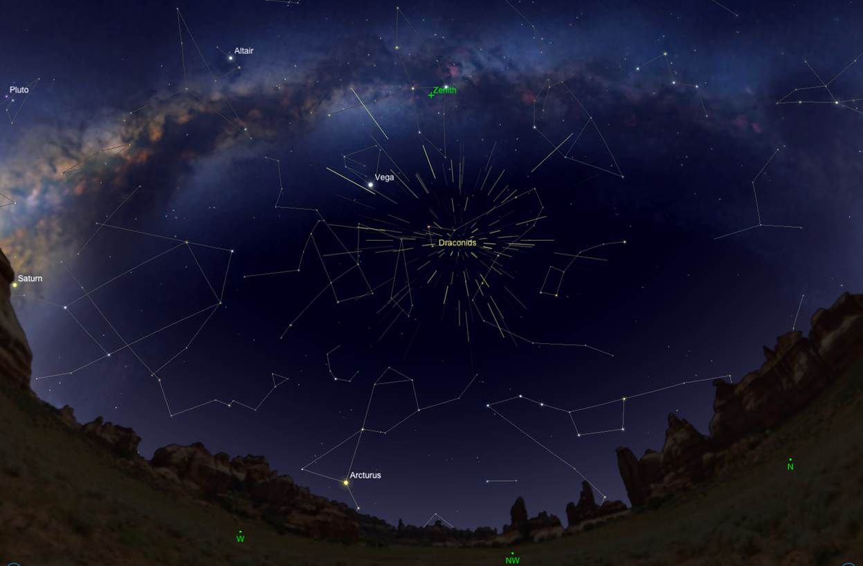 Draconid meteor shower peaks this weekend under Hunter's Moon | Space