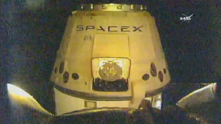 Spacex Dragon Capsule Returns To Earth From Space Station Space