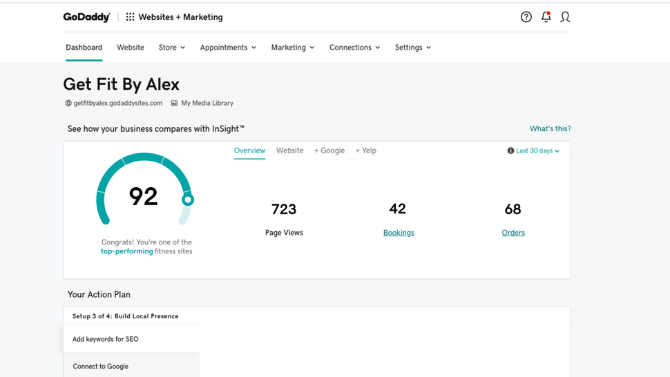 GoDaddy's new solution bundles a website builder with marketing tools ...