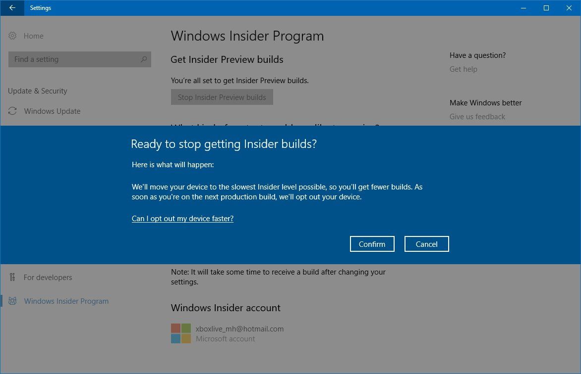 Why Insiders should opt-out of the program when Windows 10 Fall ...