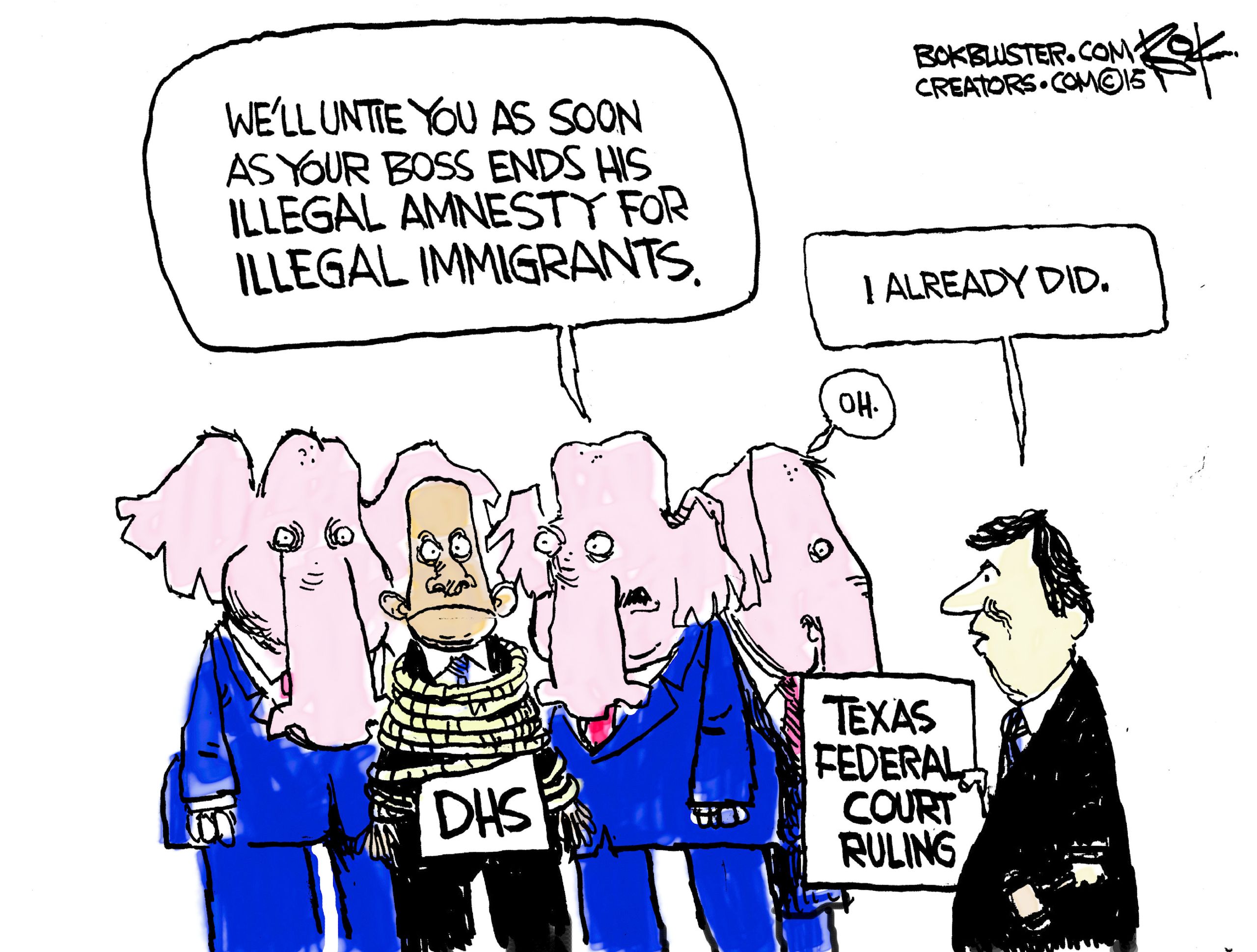 Political cartoon GOP Texas Homeland Security | The Week
