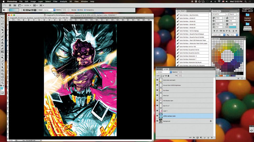 Combine traditional and digital skills to create a comic cover ...