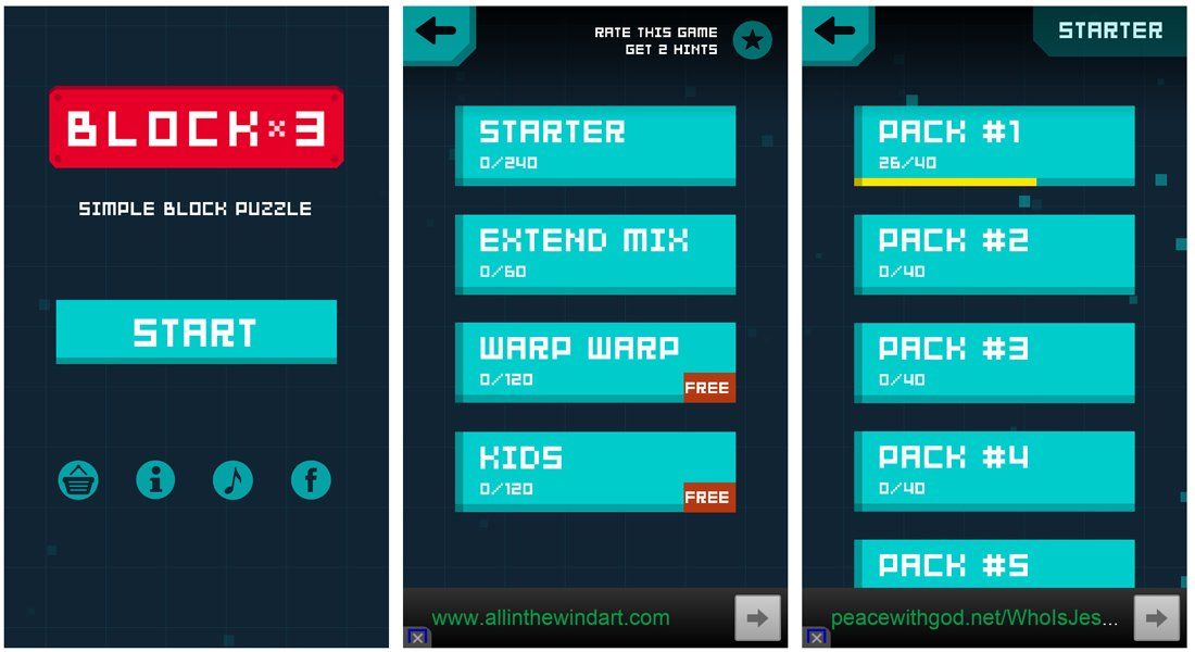 Block x 3 - a fun, casual paced puzzle game for Windows Phone and ...