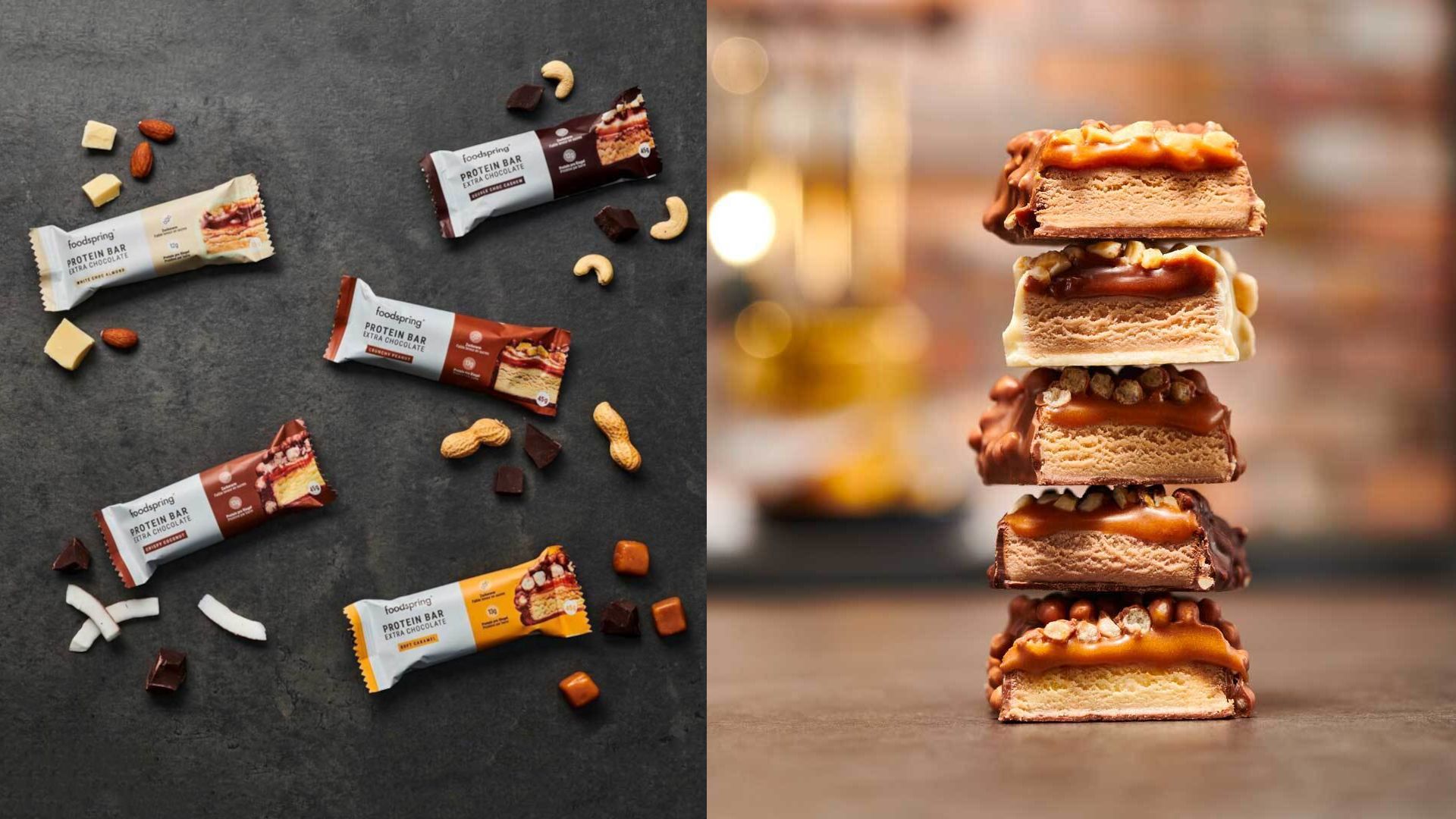 Foodspring's new 'protein-infused caramel' bars look beyond scrumptious ...