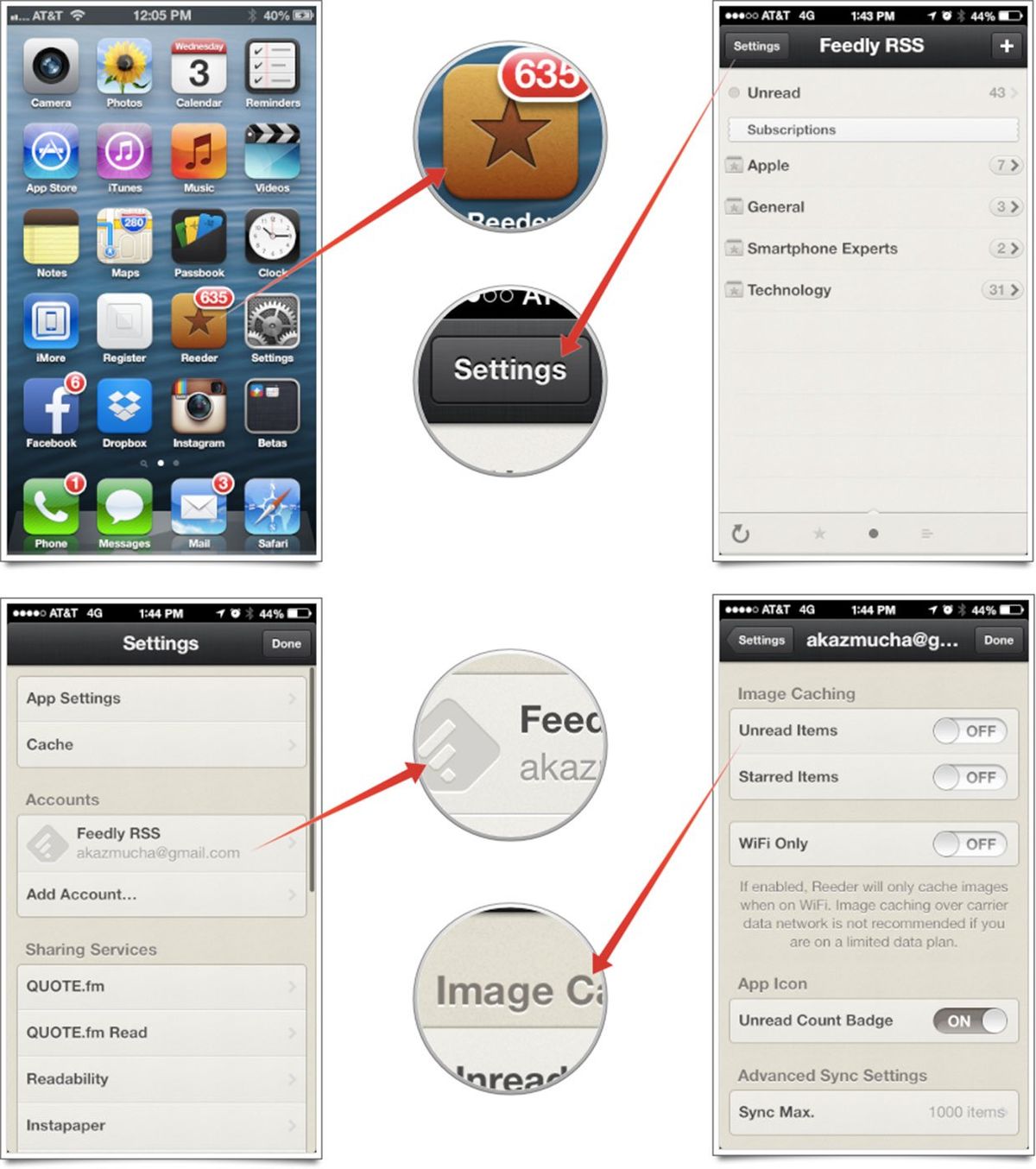 How to speed up Reeder sync times on your iPhone and iPad by disabling image caching | iMore