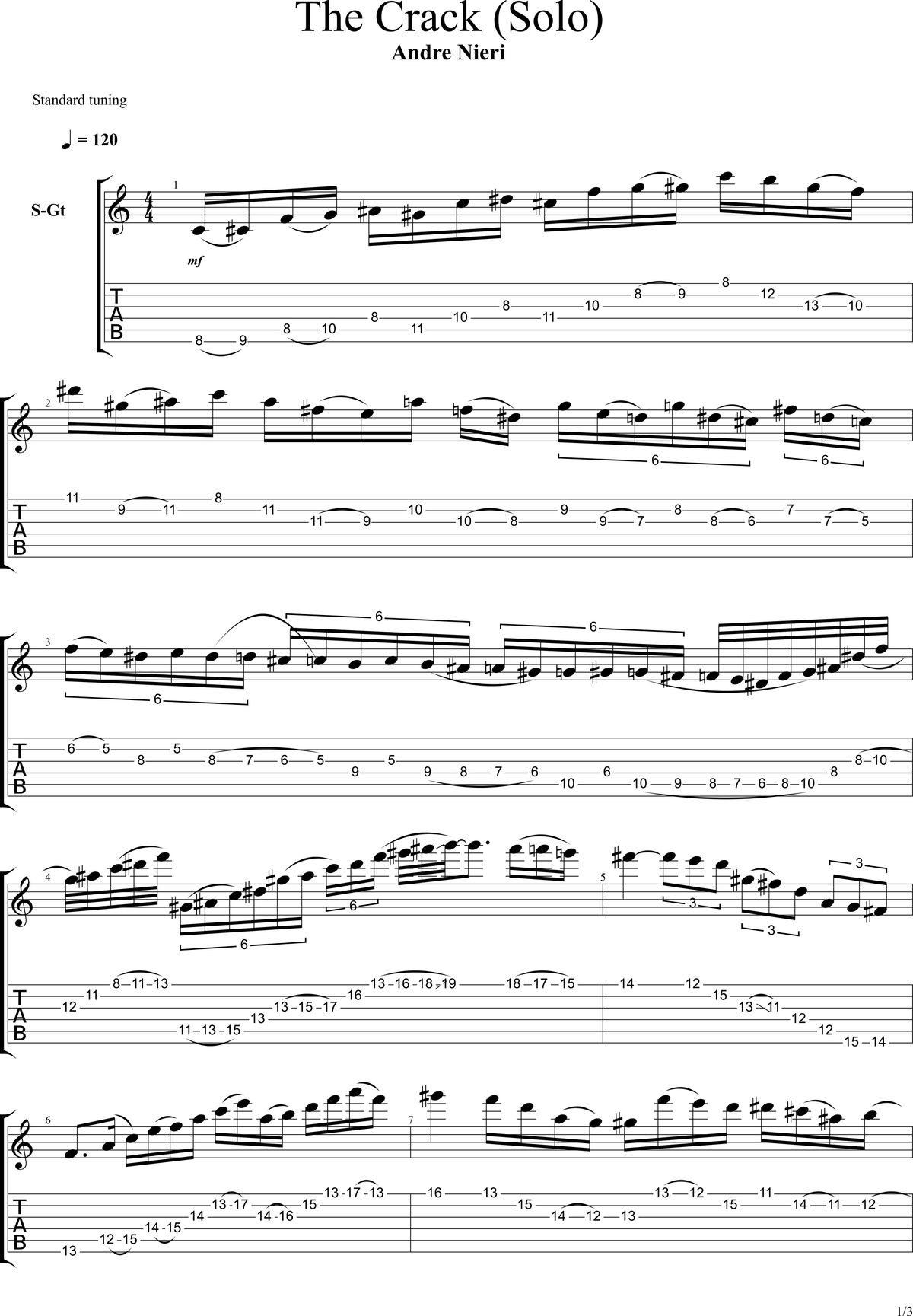 Test your guitar chops by learning Andre Nieri's incredible solo from ...