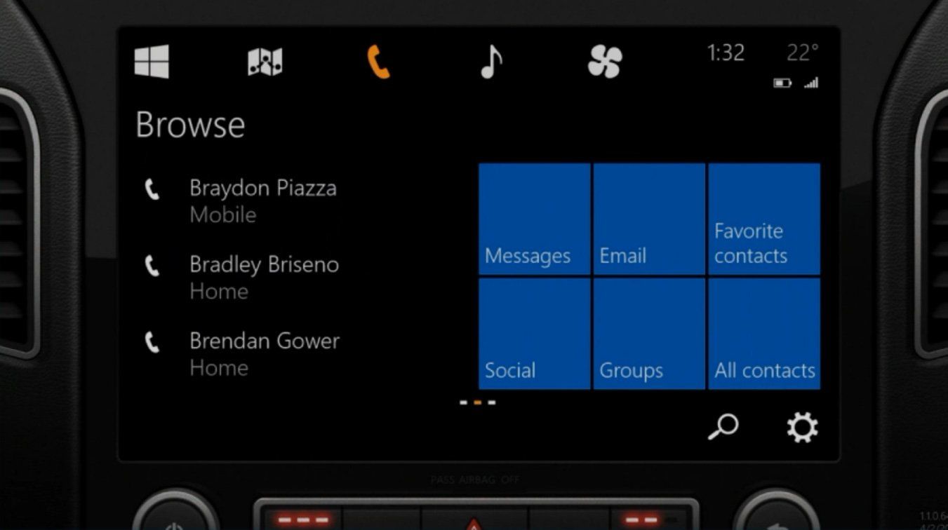 Microsoft is working Cortana with windshield projection into the ...