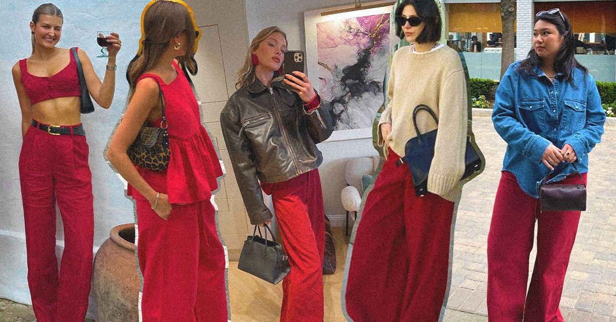 Red Pants Are Trending—Here's How to Wear Them | Who What Wear
