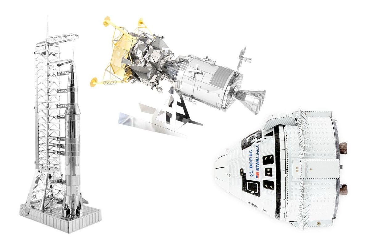 Metal Earth Model Kits Celebrate Apollo History and Starliner's Future ...