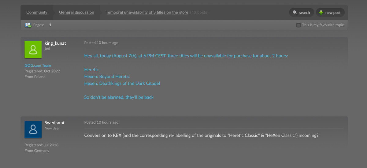 Id Software kicks off QuakeCon with a surprise release of Heretic ...