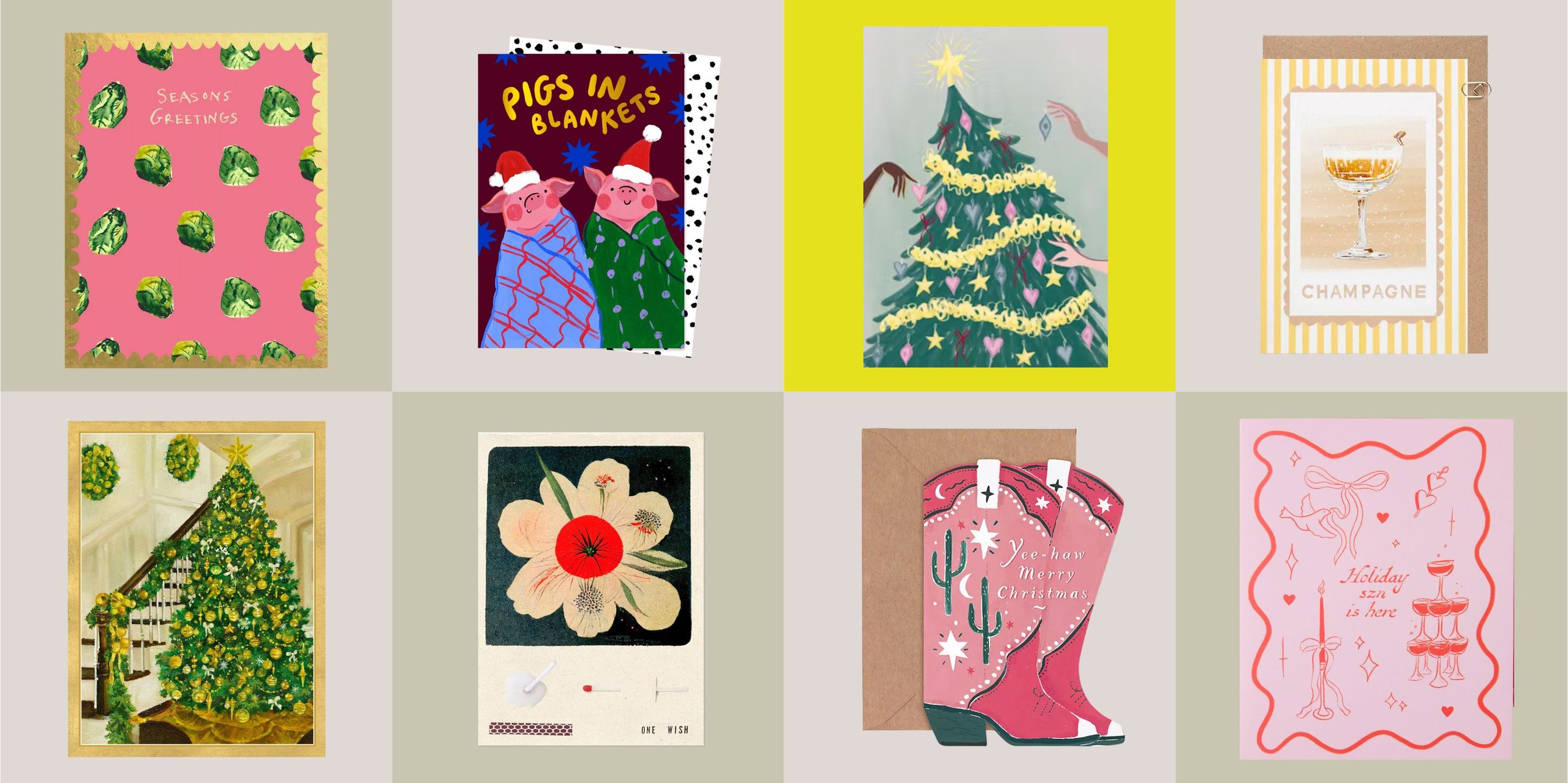 15 Design-y Christmas Cards to Stock Up on Now