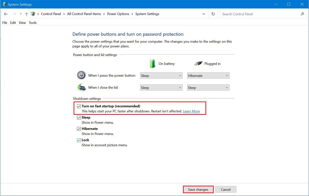 How to make a Windows 10 PC boot quicker with fast startup | Windows ...