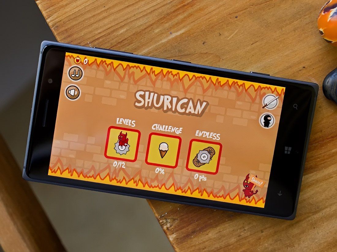 Ninja Shurican, a Windows Phone pitting flying ninjas against demons ...