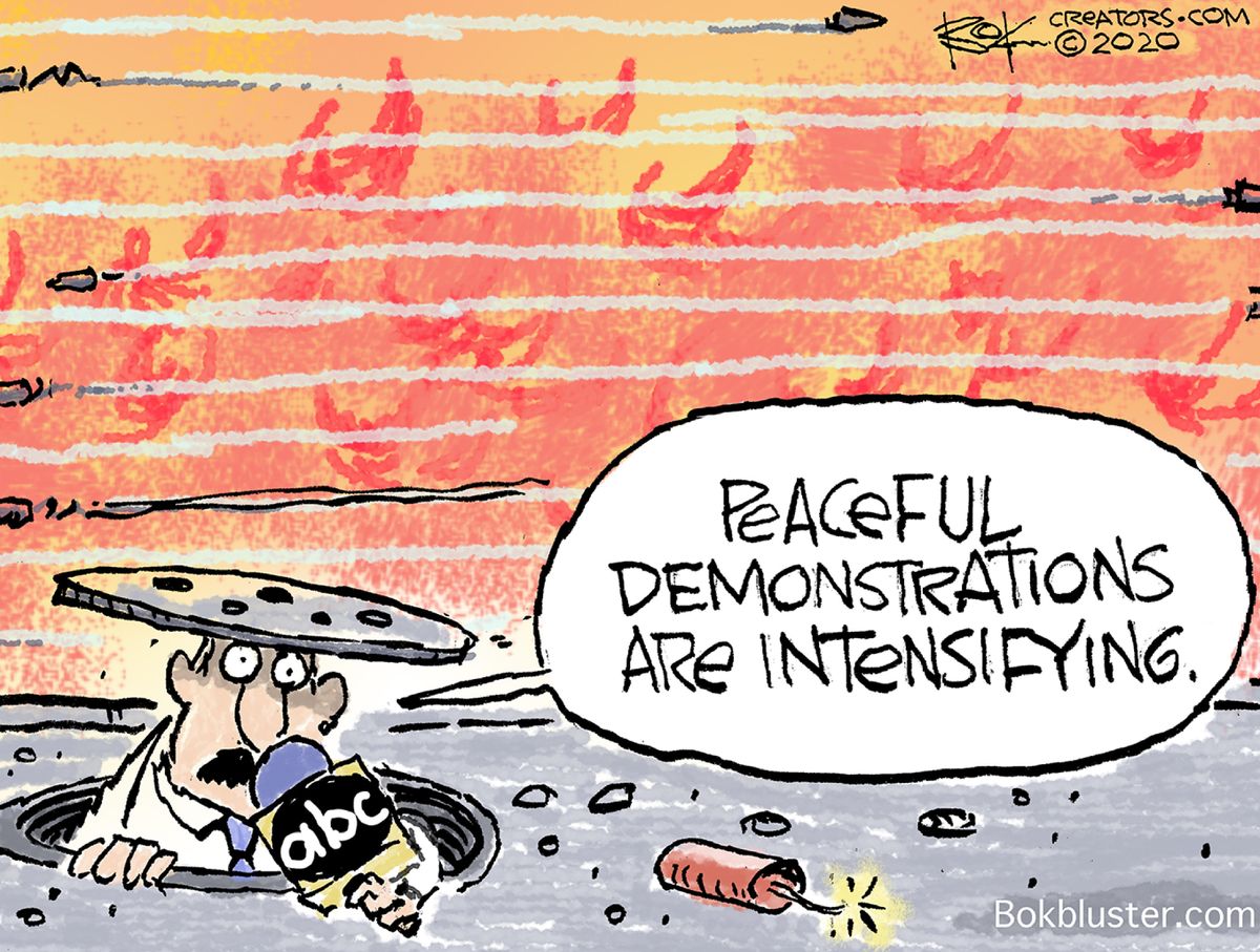 Editorial Cartoon U.S. Portland Seattle demonstrations | The Week