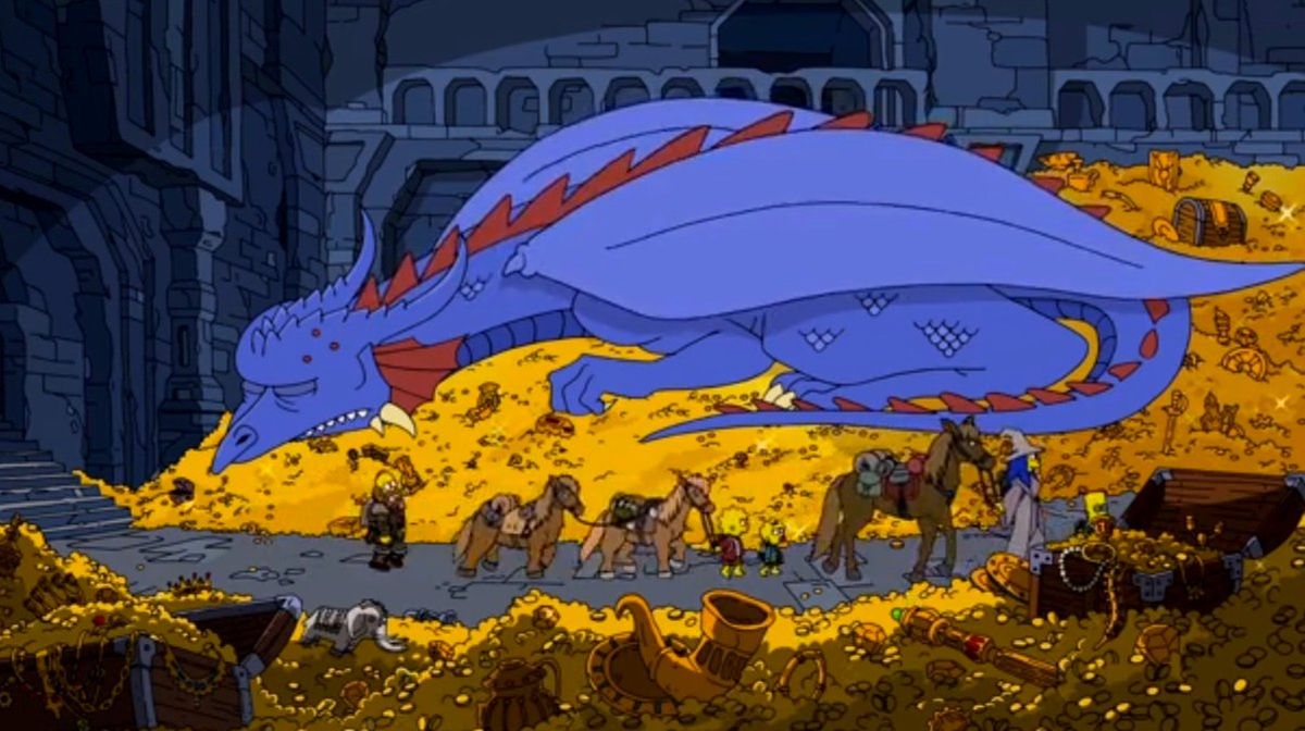 The Simpsons Head To Middle Earth For A Hobbit Couch Gag | Cinemablend