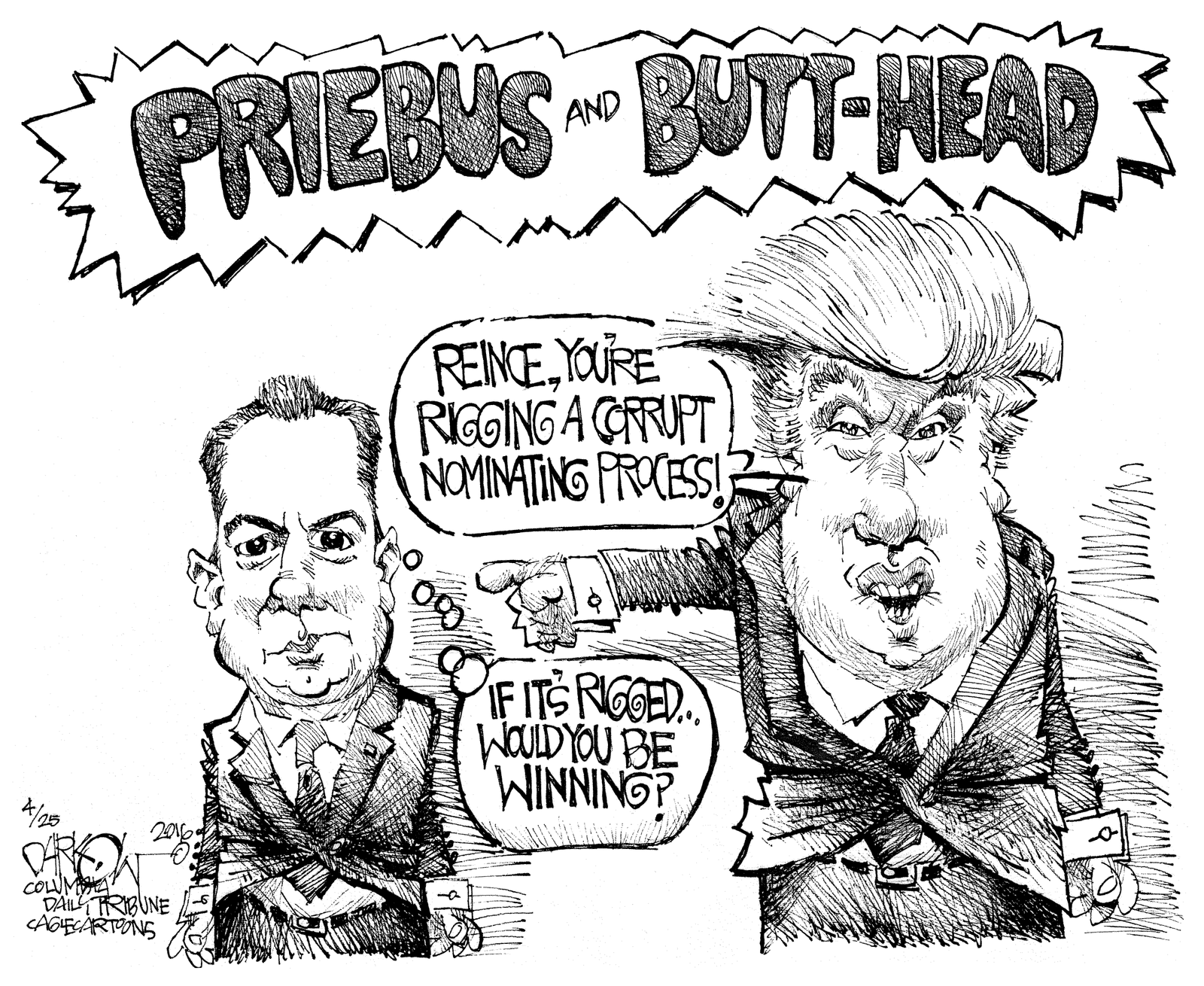 Political Cartoon U.S. Trump GOP Rigged | The Week